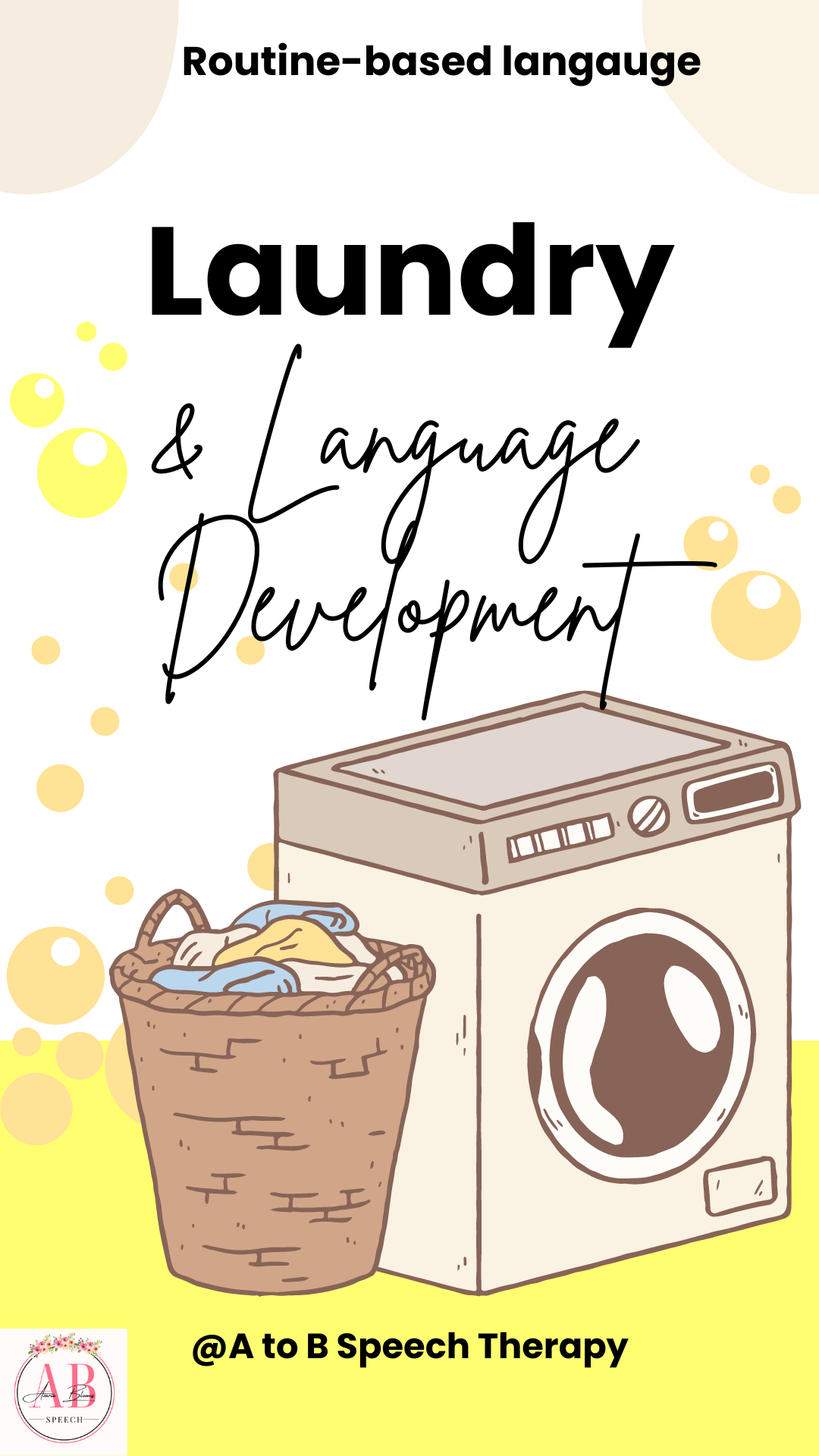 Routine Series Part 3: Laundry and Language: Language Strategies to ...
